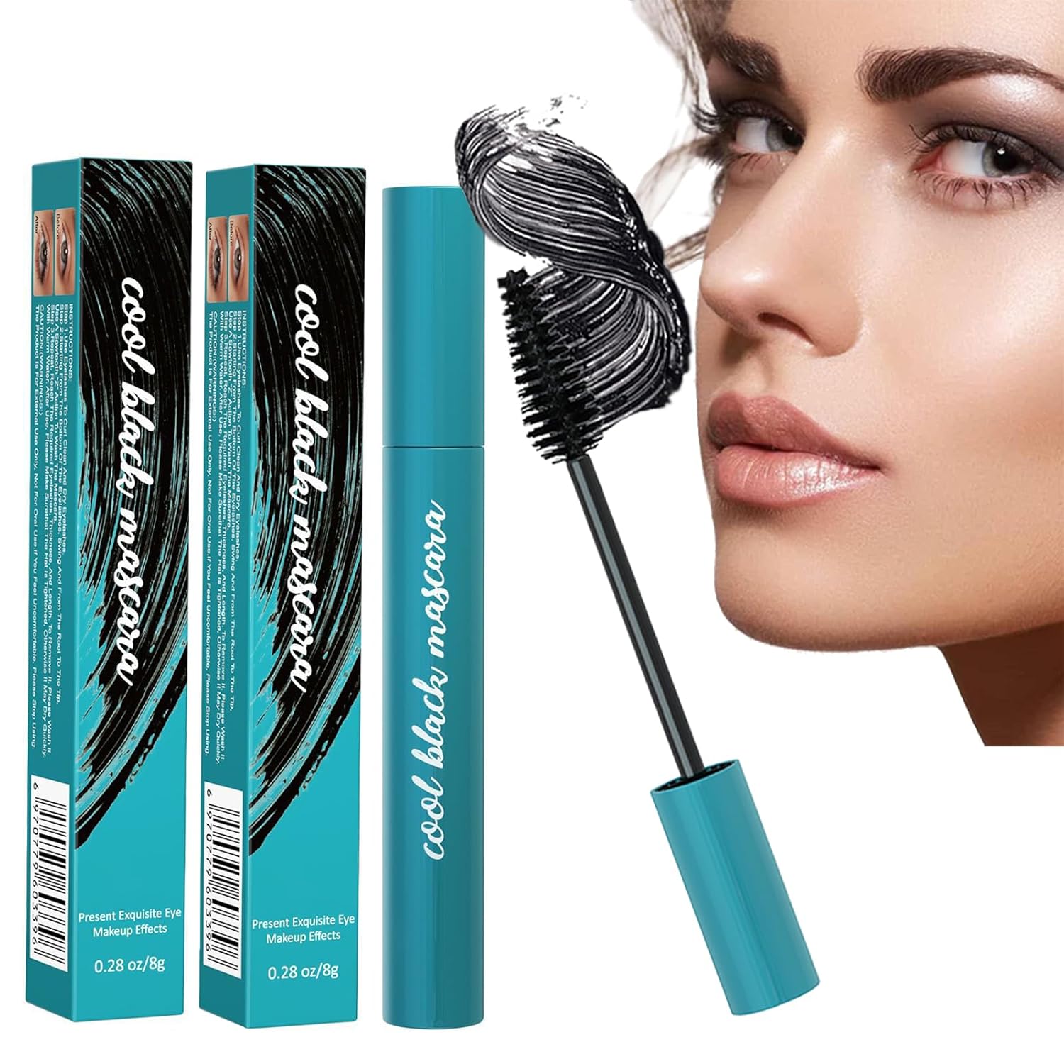 Amazon.com : iGuzvaw Rich Cool Black Mascara,0.28 Ounce,Liquid Lash ...