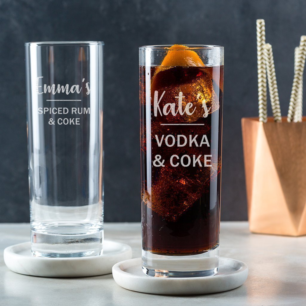 Amazon.com: Personalised Highball Glass - Drinking Gifts For Women ...