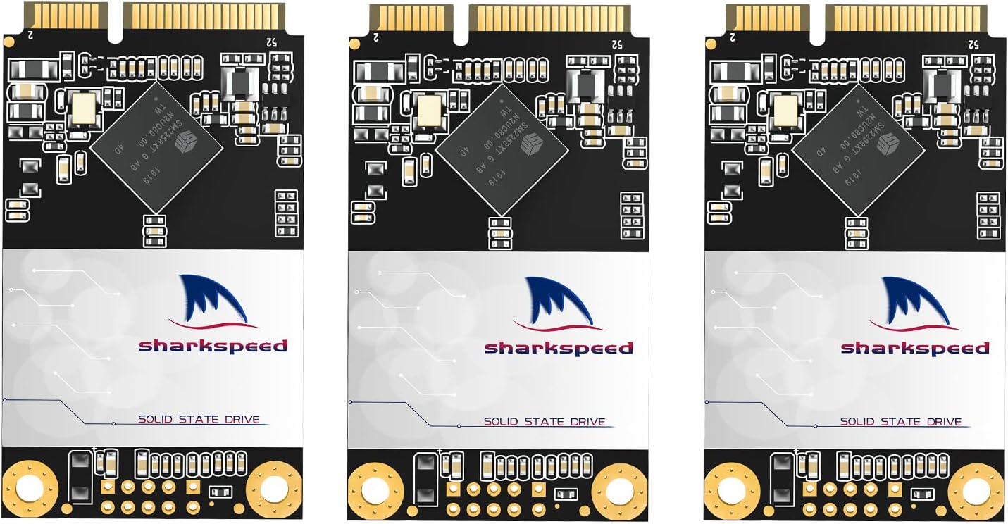 Amazon.com: mSATA SSD 256GB SHARKSPEED Plus Internal Mini SATA SSD ...