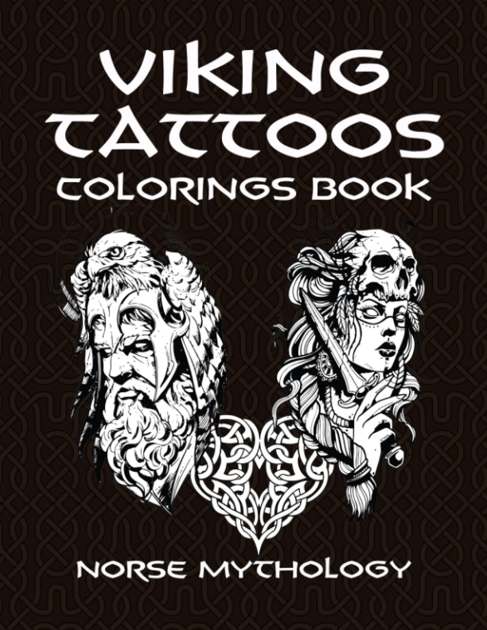 Viking Tattoos Coloring Book Norse Mythology: Norse Colouring Book for ...