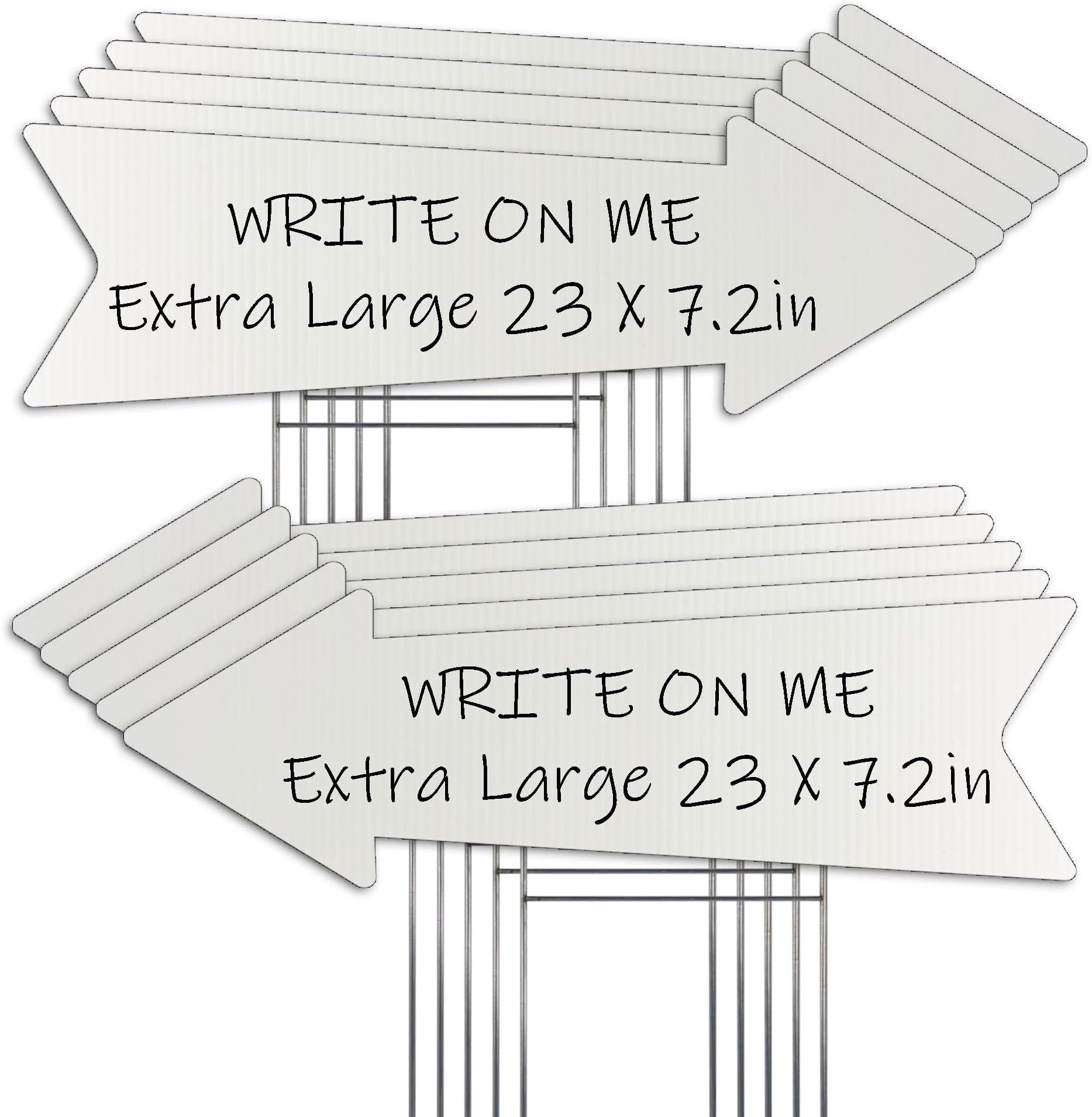 Amazon.com : Blank Arrow Signs with Stakes, 6 Packs Wedding Directional ...