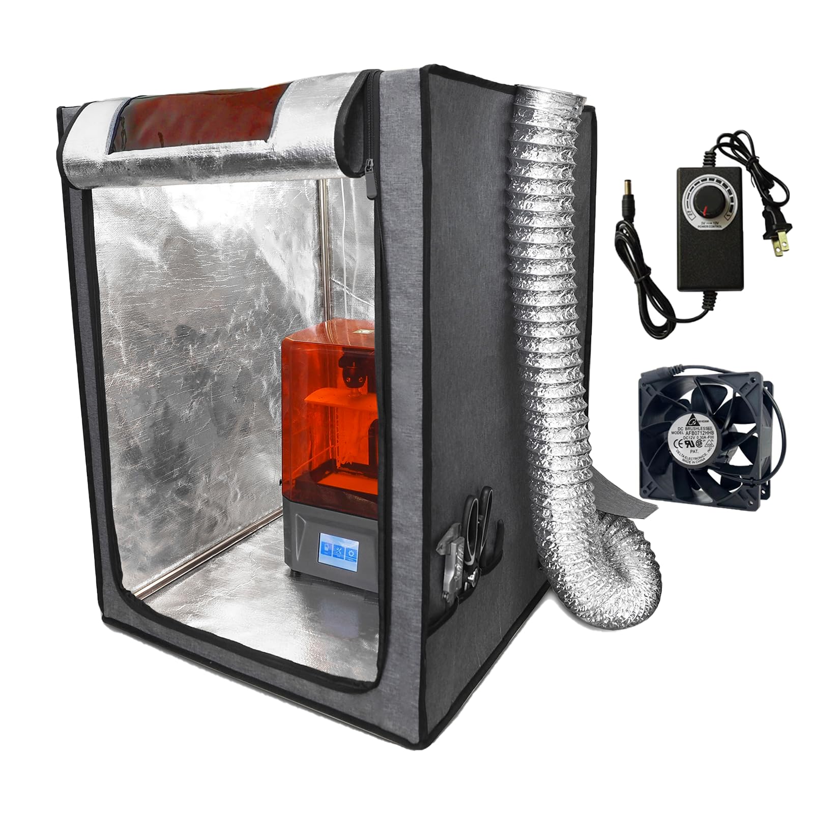 Amazon.com: 3D Printer Enclosure with Ventilation Kit,Fireproof and ...