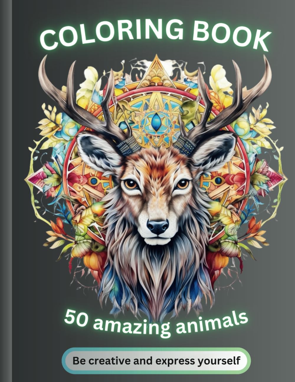 Amazon.com: 50 amazing animals: Coloring book: 9798870039213: Lutring ...