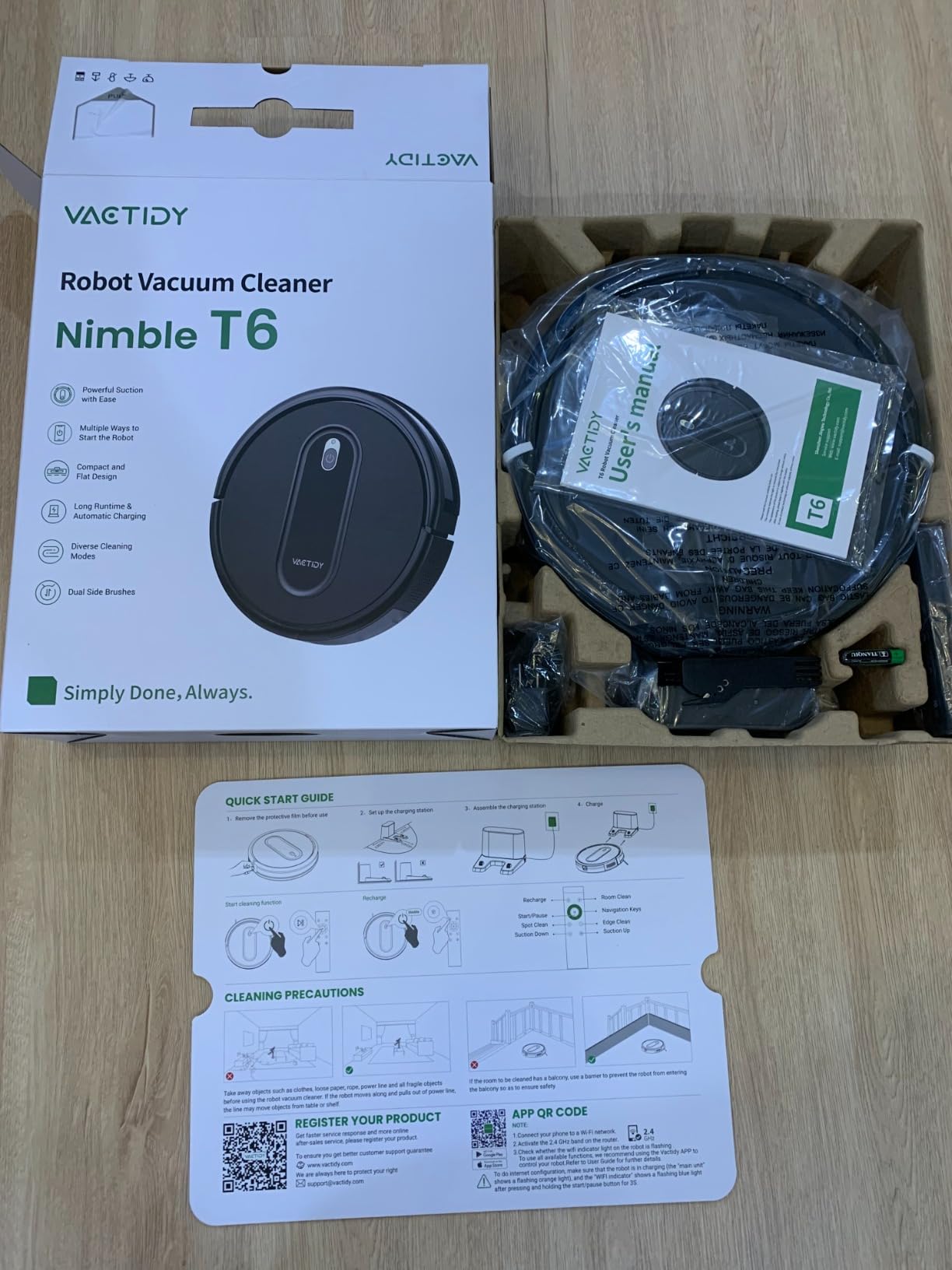 Amazon.com - Vactidy Robot Vacuum with 2000Pa Suction Power, 2.4GHz ...