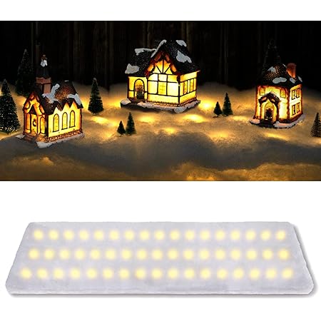 Amazon.com: Collections Etc LED Snow Battery Operated Table Runner ...