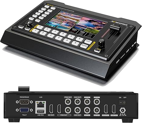 Amazon.com: AVMATRIX Shark S6 6CH HDMI/SDI Multi-Camera Video Mixer ...