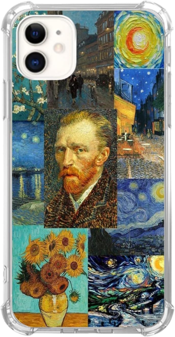 Amazon.com: Fortunicdy Van Gogh Art Collage Phone Case Compatible with ...