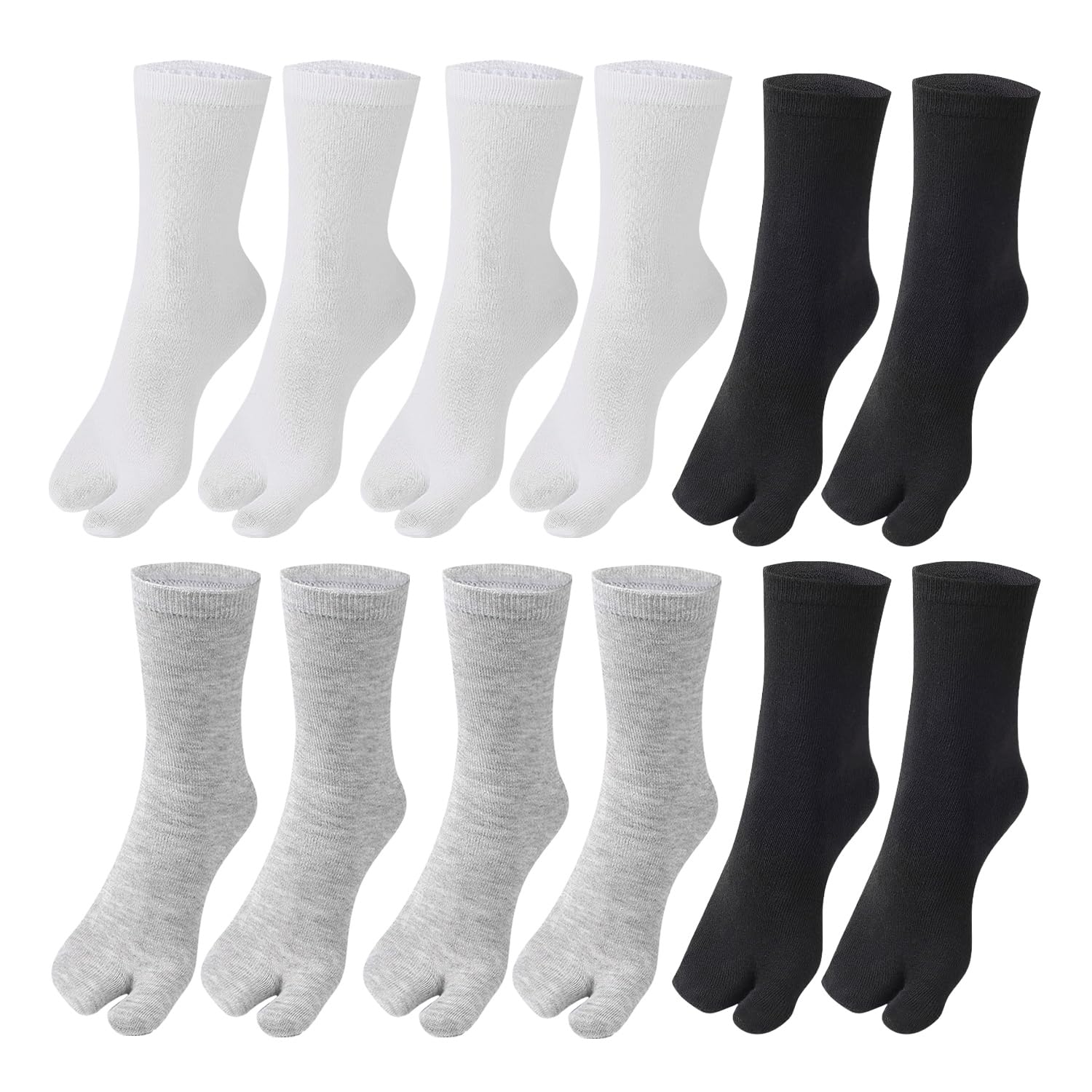 USHXVG 6 Pairs Of Split-Toed Socks, Five-Toed Socks, Flip-Flops Socks, Men'S Five-Toed Socks ...
