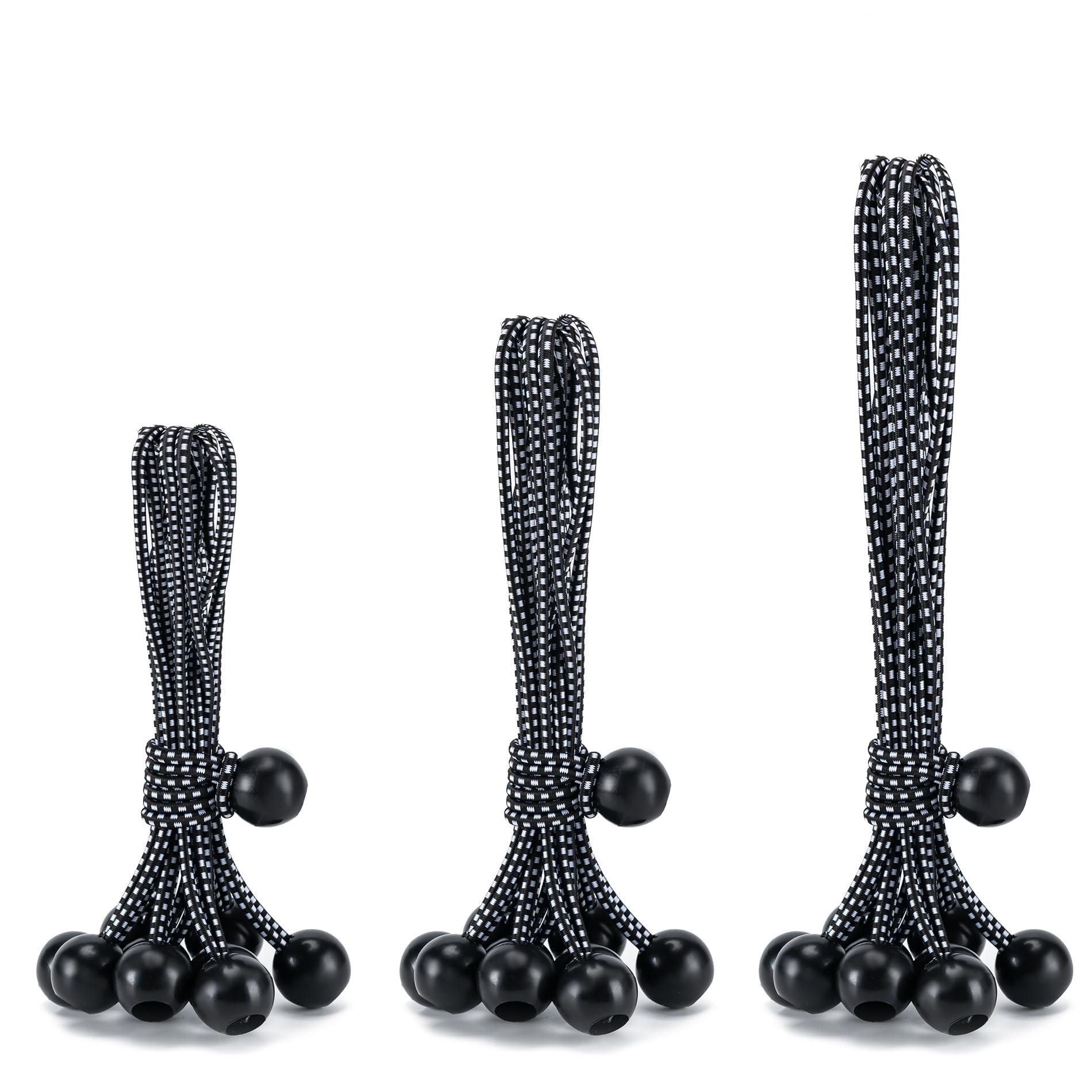 30 Pack Ball Bungee Cord, 6,9,11 Inch Heavy Duty Bungie Cord Balls ...