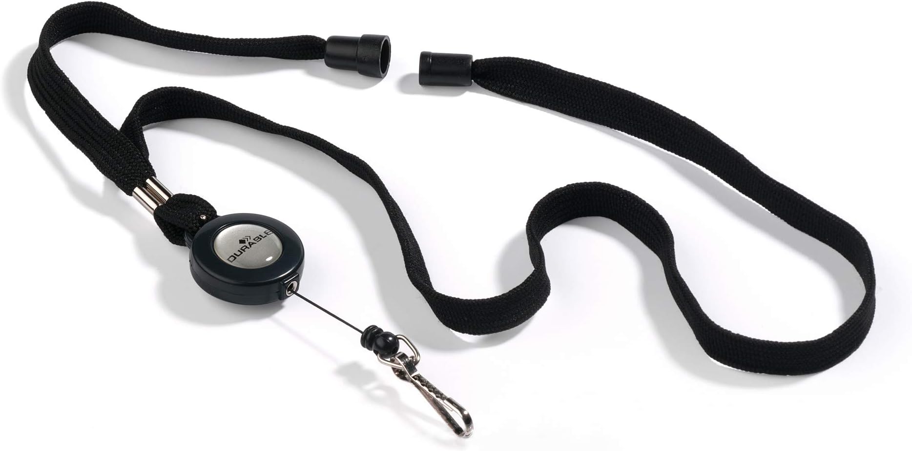 Durable Badge Reel with Black Lanyard | Pack of 10 | Ideal for Securely ...