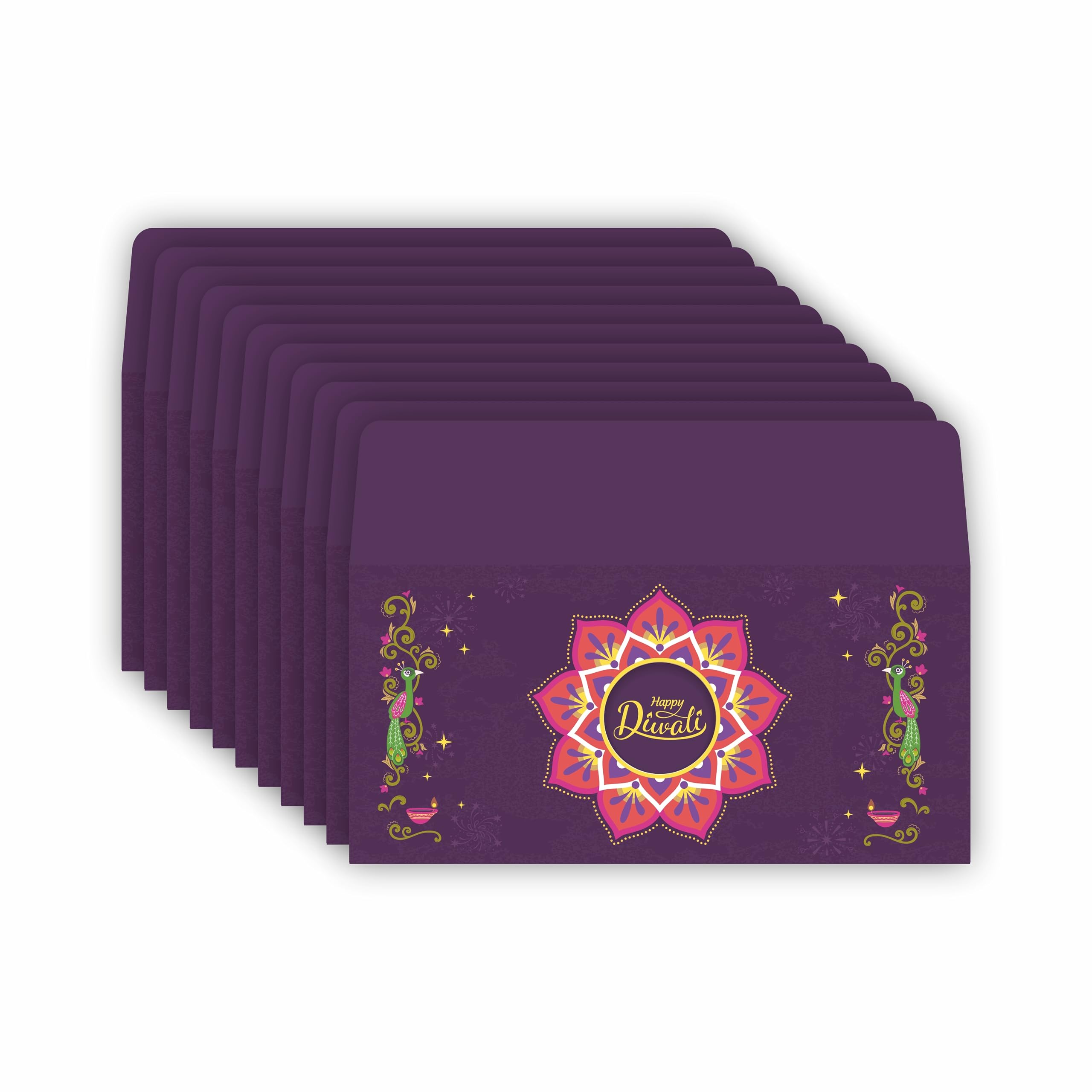 Anne Print Solutions® Pack Of 50 Happy Diwali Envelopes Shagun Lifafa ...