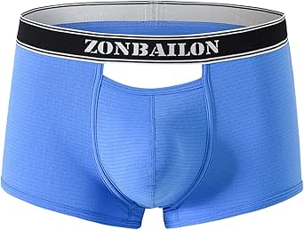 JINSHI Men's Open Back Trunks Underwear Backless Boxer Shorts with ...