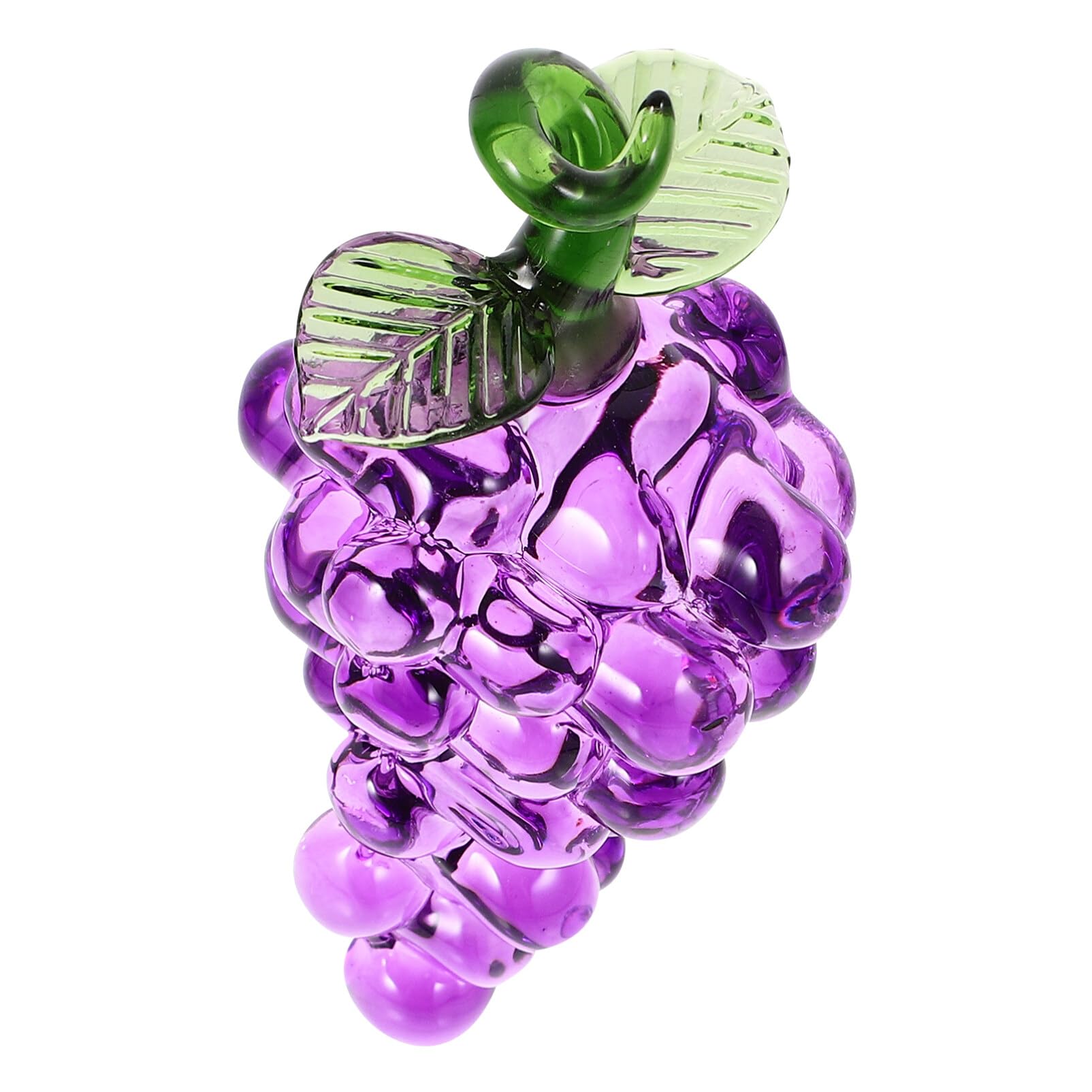 Amazon.com: VOSAREA Crystal Grape Figurine Crystal Fruit Collectible ...