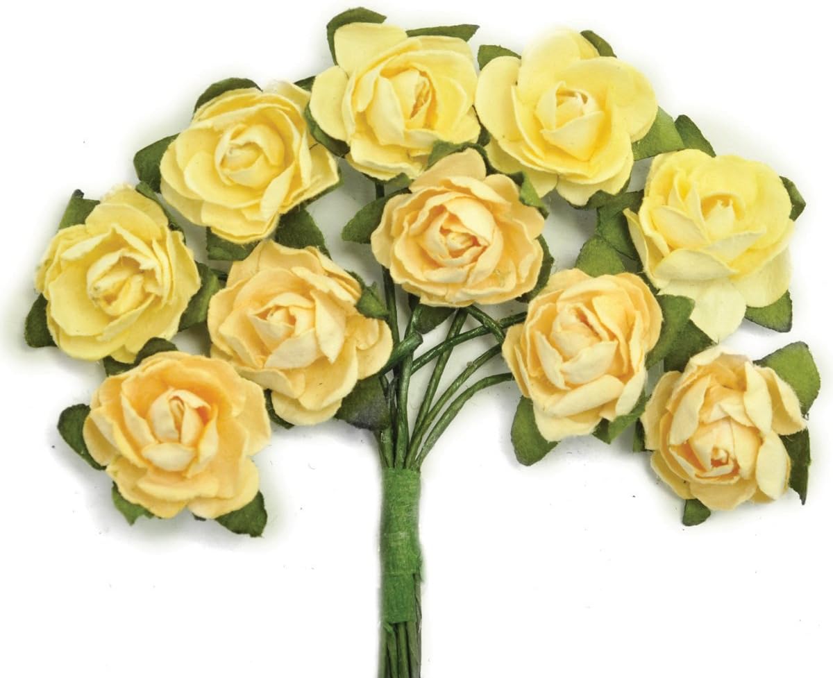 Amazon.com: Kaisercraft Buttercream Mini Paper Blooms