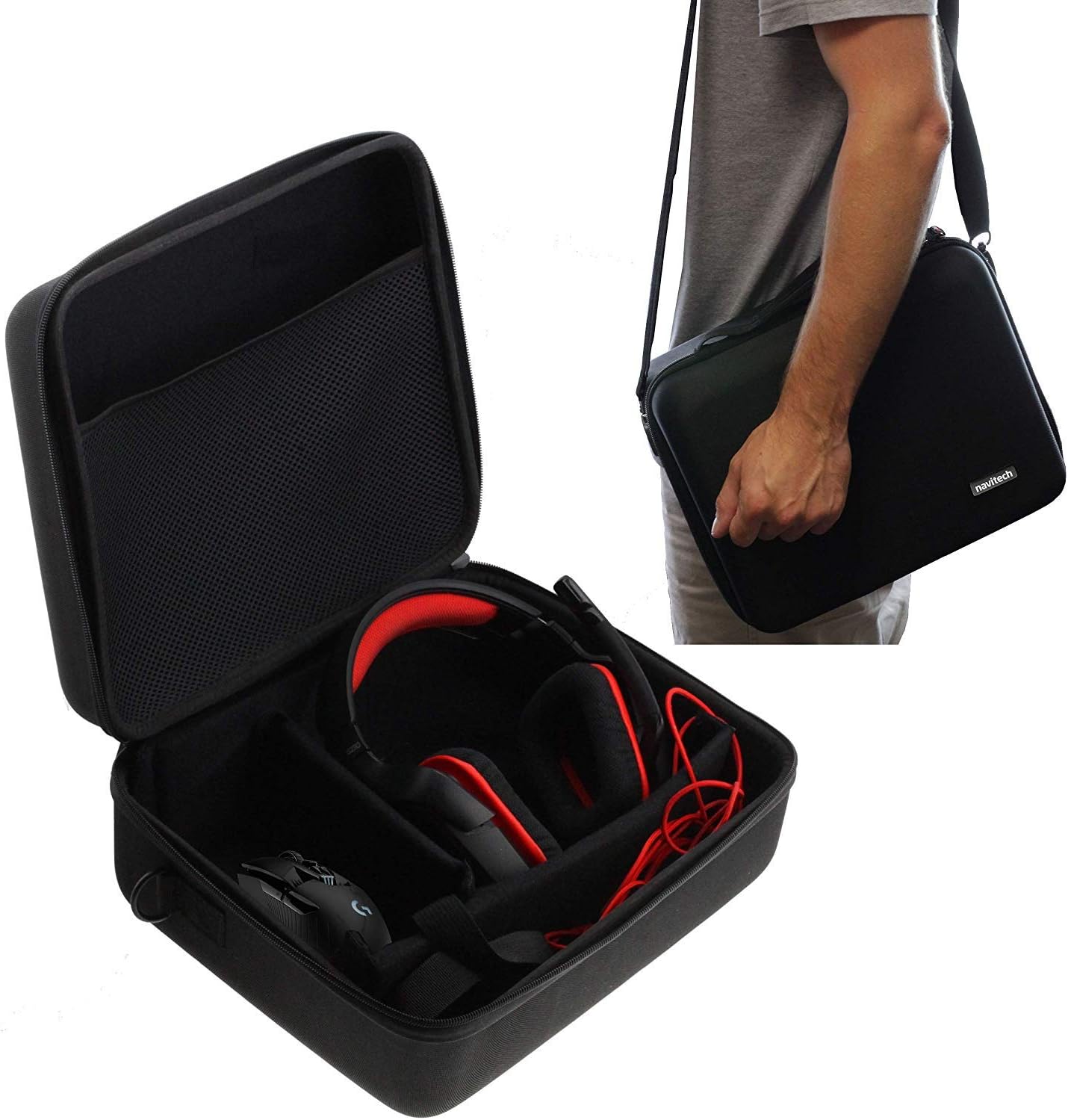 Amazon.com: Navitech Black Heavy Duty Rugged Hard Case/Cover with ...