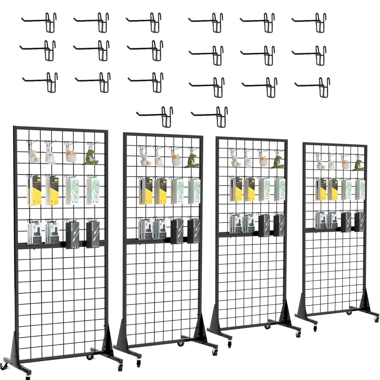 (SIMILAR ITEM ) 4-Pack 2'x5.5' Ft Gridwall Panel Display Stands Heavy ...