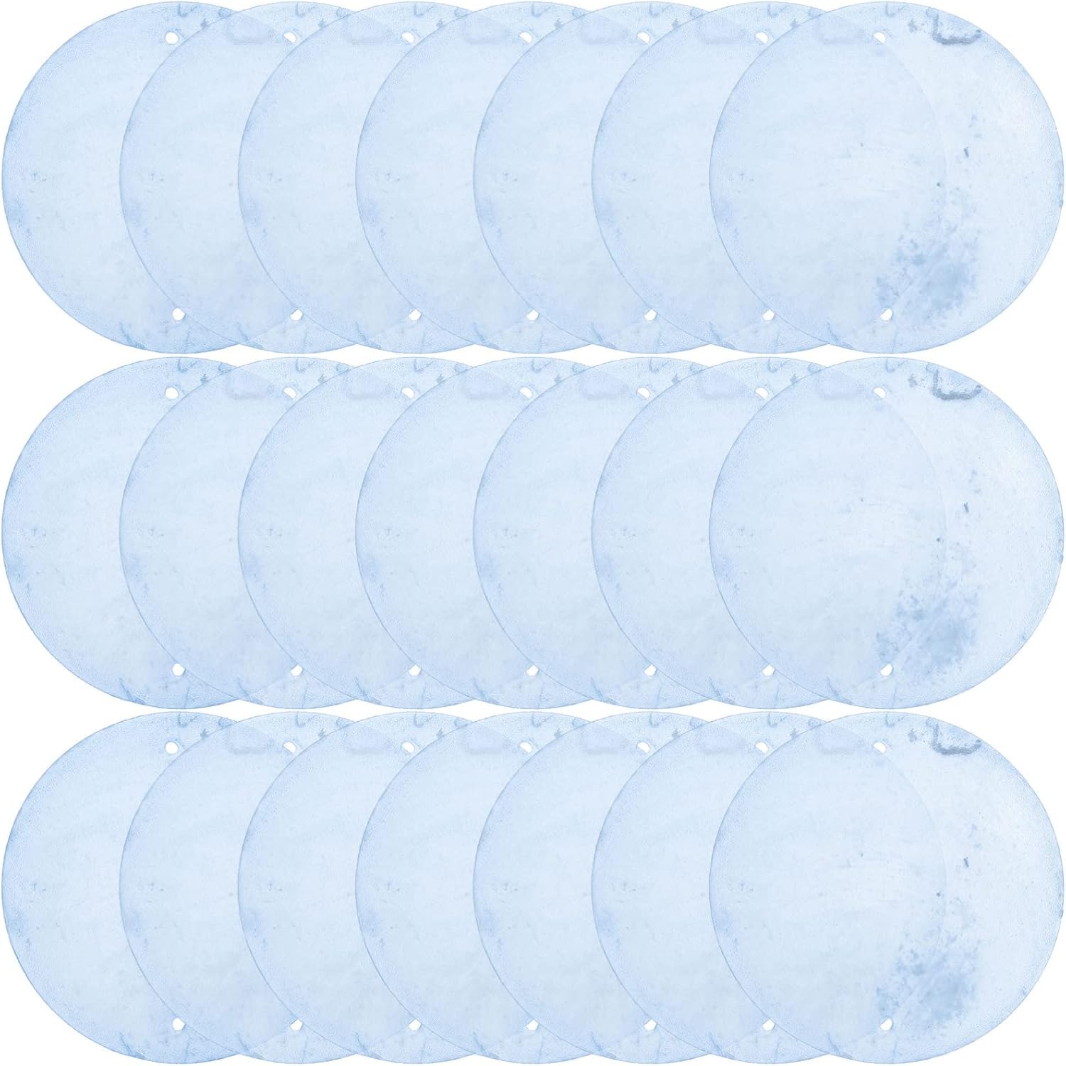 Amazon.com: Sewroro 100pcs Round Capiz Sea Shells Capiz Shells ...