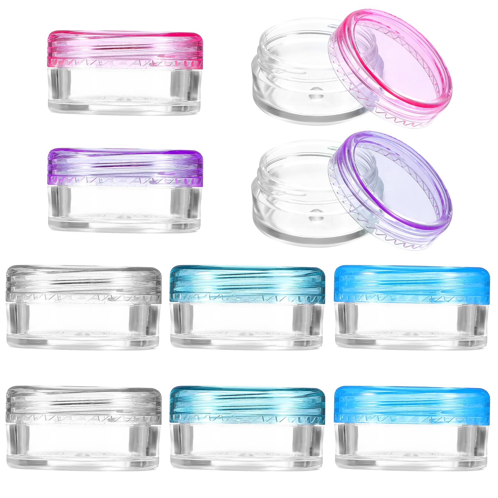 Amazon.com: AOZUO 10pcs Sample Containers with Lids, 5g Leak Proof ...