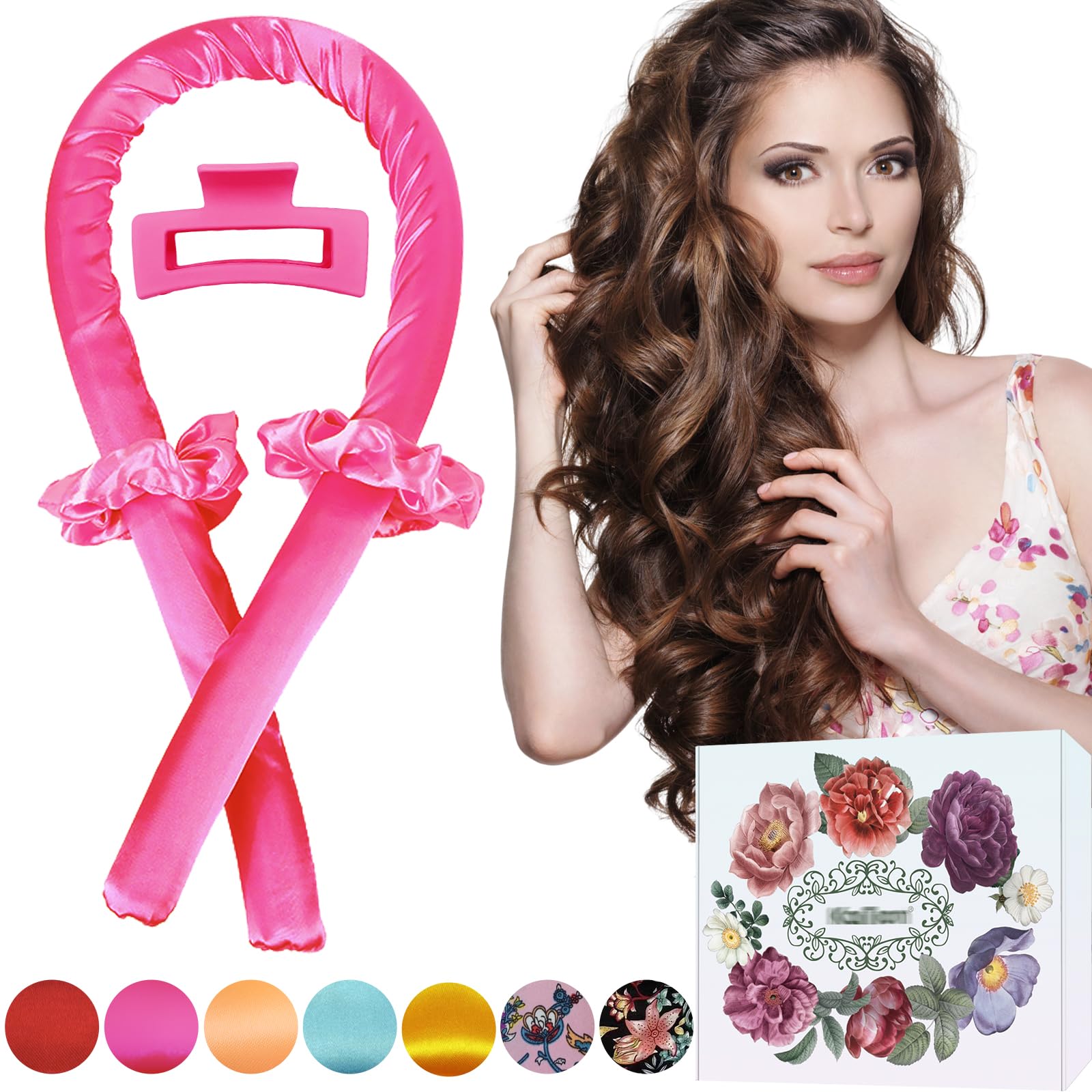 Amazon.com : KAITION Hair Rollers, Heatless Night Curls Band for Dreamy ...