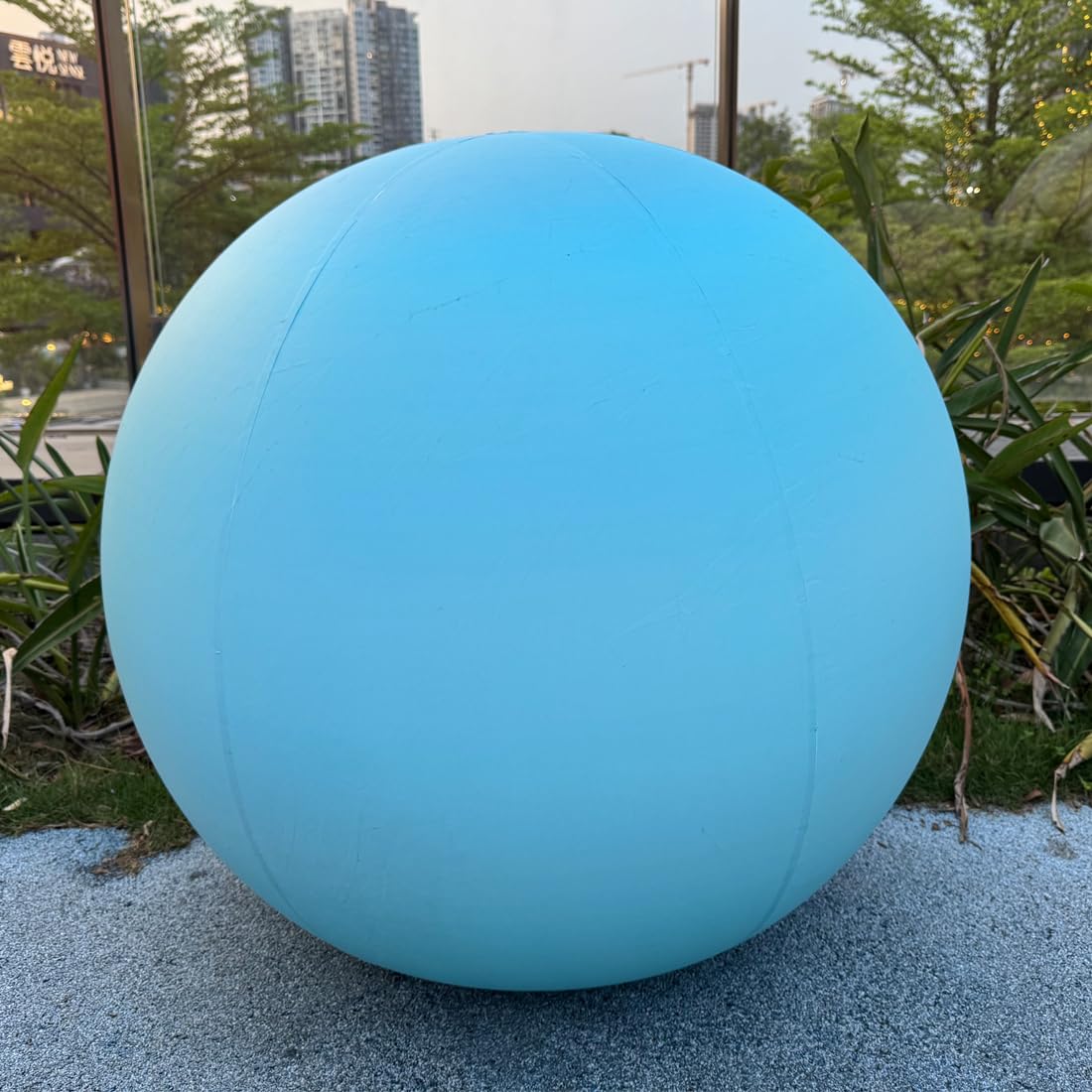 Solar System Beach Balls PVC Airtight Inflatable Moon Earth Balls LED