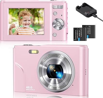 CAMKORY Digital Camera with Auto Focus FHD 1080P 48MP 16× Digital Zoom ...