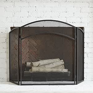 Amazon.co.jp: DOZRAN Fireproof Screen Simple Fireplace Screen Folding ...