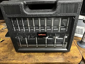BEHAPPY Forstner Drill Bit Set, 16PCS Wood Drill Bits Set, Carbide Forstner Bit Set for Wood ...