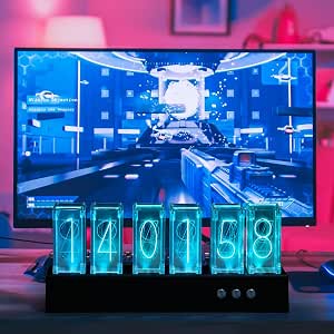 Amazon.com: Auafanzy Digital Nixie Tube Clock with RGB LED, Vintage ...