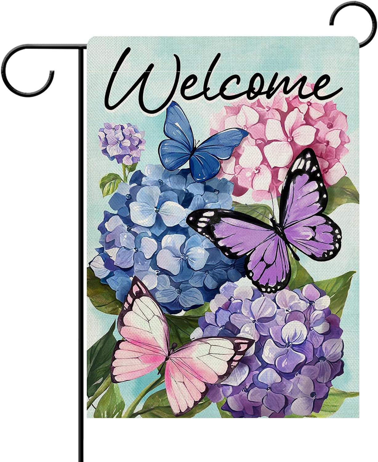 Amazon.com : Dyrenson Welcome Spring Summer Hydrangea Butterfly ...