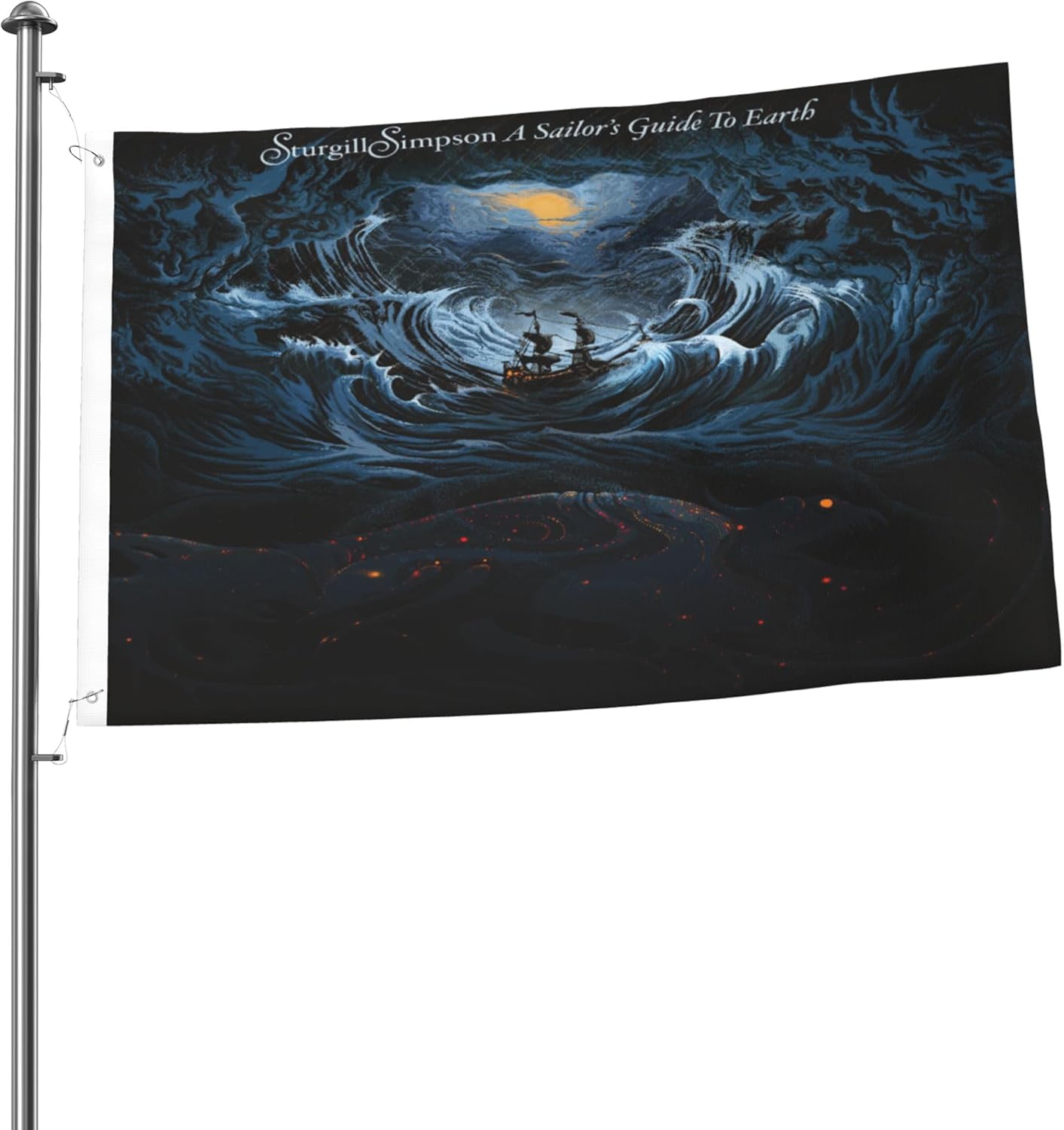 Amazon.com : SUNSHARD Sturgill Music Simpson Flag 2x3 Ft Double sided ...