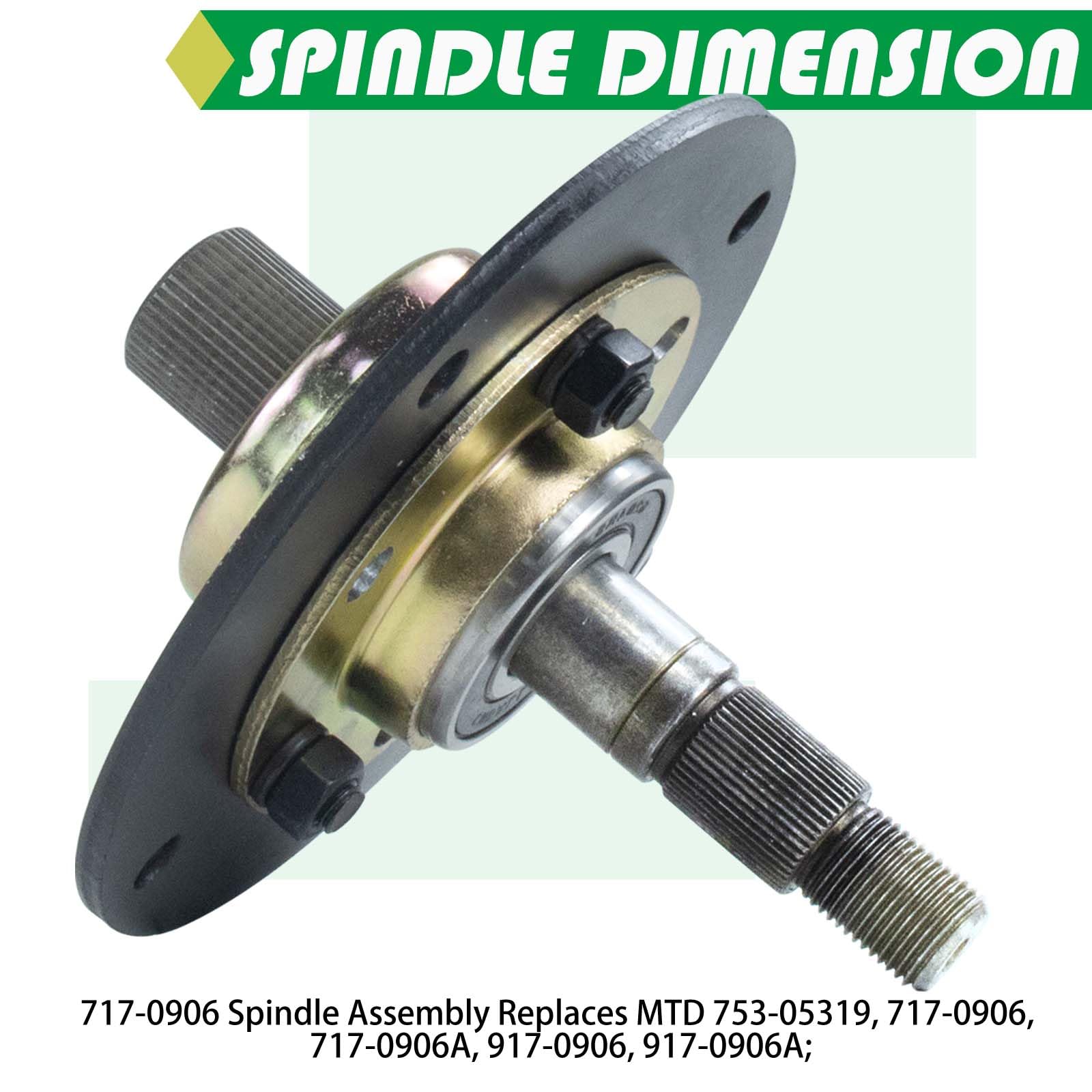 2 Pack 753-05319 Spindle Assembly with 954-0329A Belt Replaces MTD 717 ...