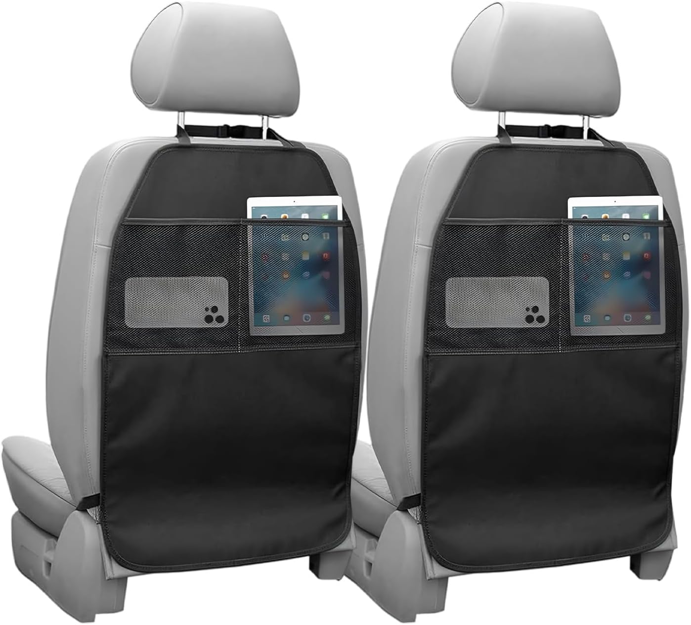 Amazon.com: YTFRL 2 PCS Back Seat Cover for Kids, Car Kick Mat Seat ...