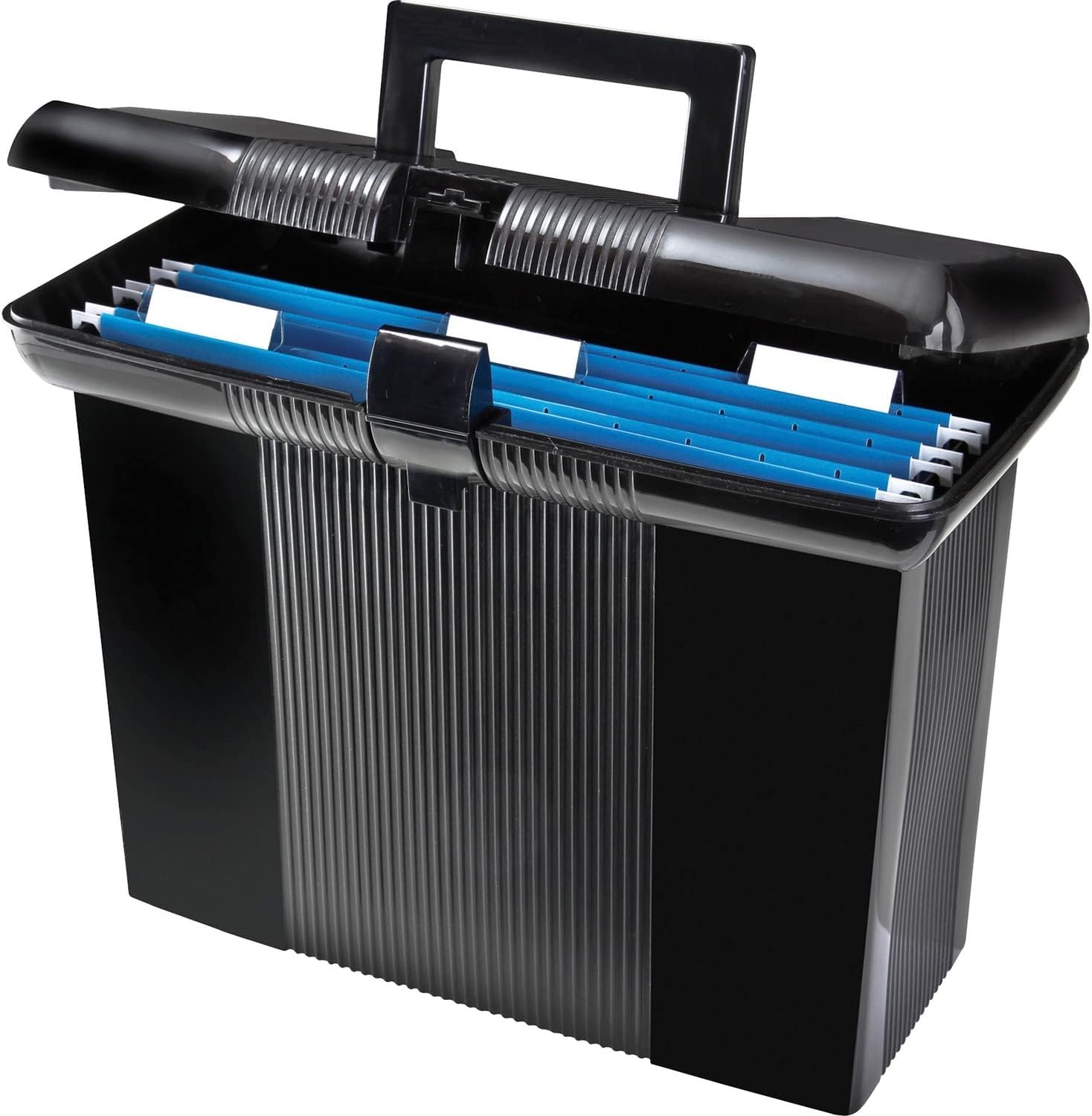 Amazon.com : Pendaflex Portable File Box with File Rails, Hinged Lid ...