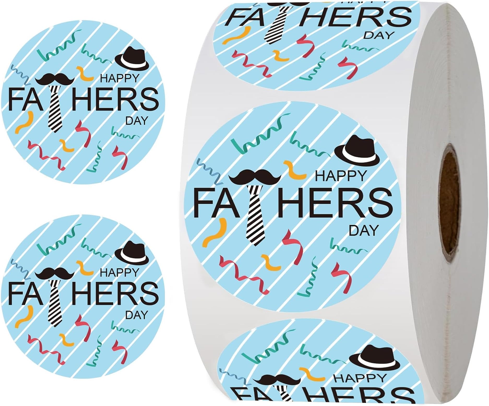 Amazon.com : BIZIBAFF 48PCS Happy Fathers Day Stickers Label - 1.5 ...