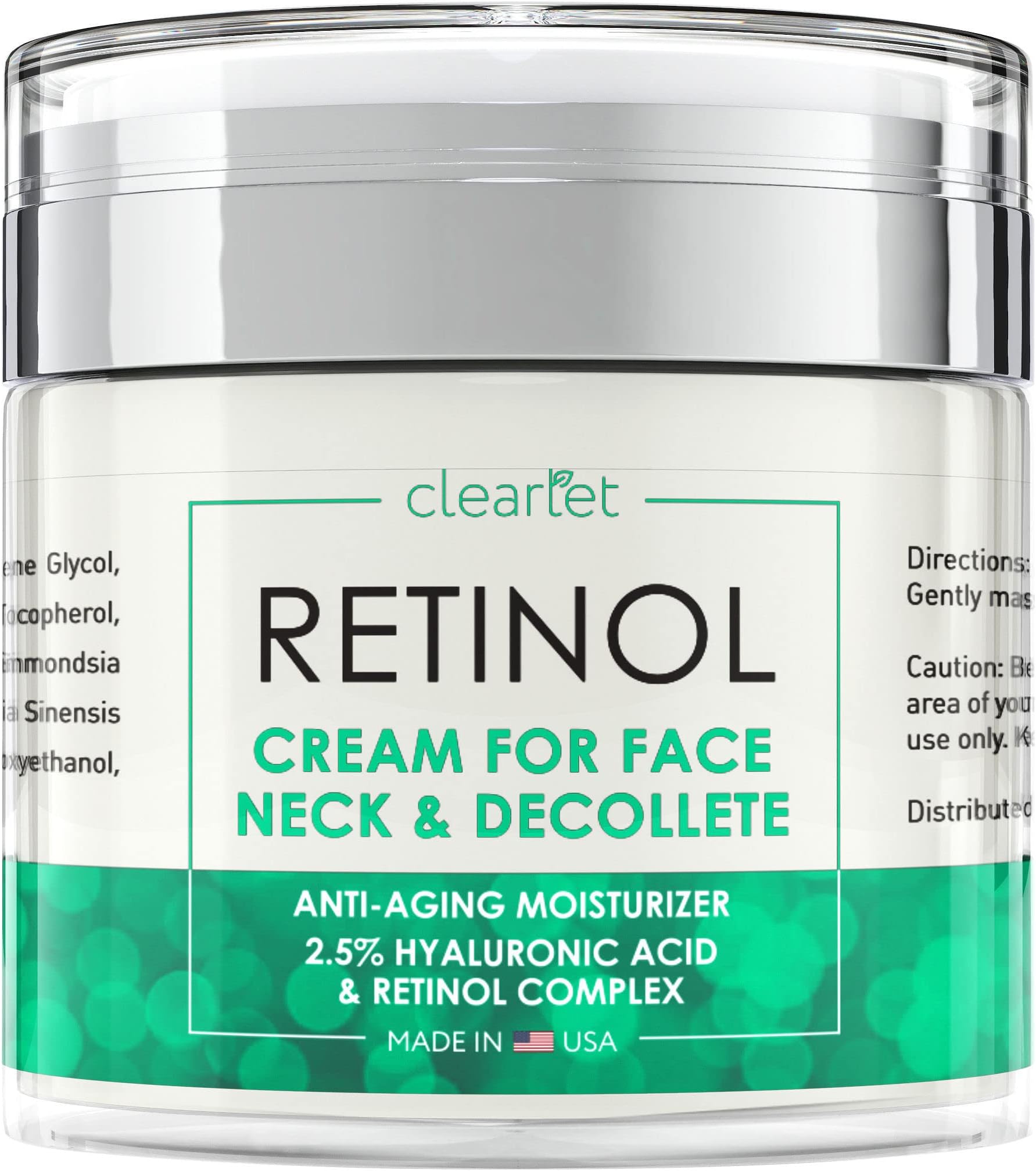 Amazon.com: Face Moisturizer Collagen Retinol Cream with Hyaluronic ...