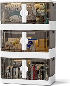 Amazon.com: DXDRT Collapsible Plastic Storage Bins with Lid, 19GAL/72L ...