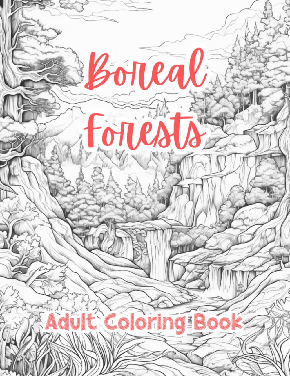 Amazon.com: Boreal Forests Coloring Pages For Adults Coloring Book For ...