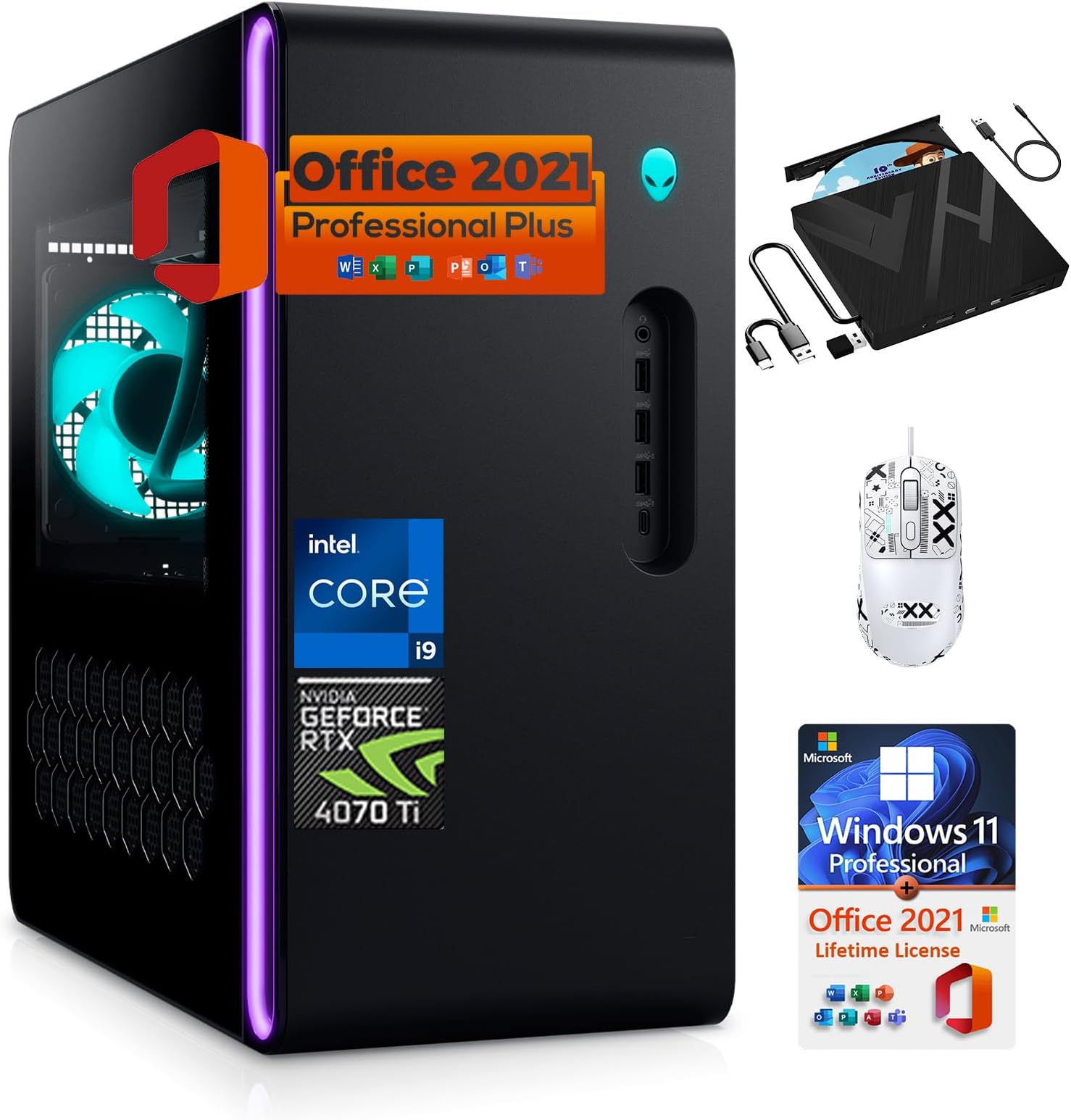 Amazon.com: Alienware Aurora R16 Gaming Desktop PC - with 8 in 1 ...