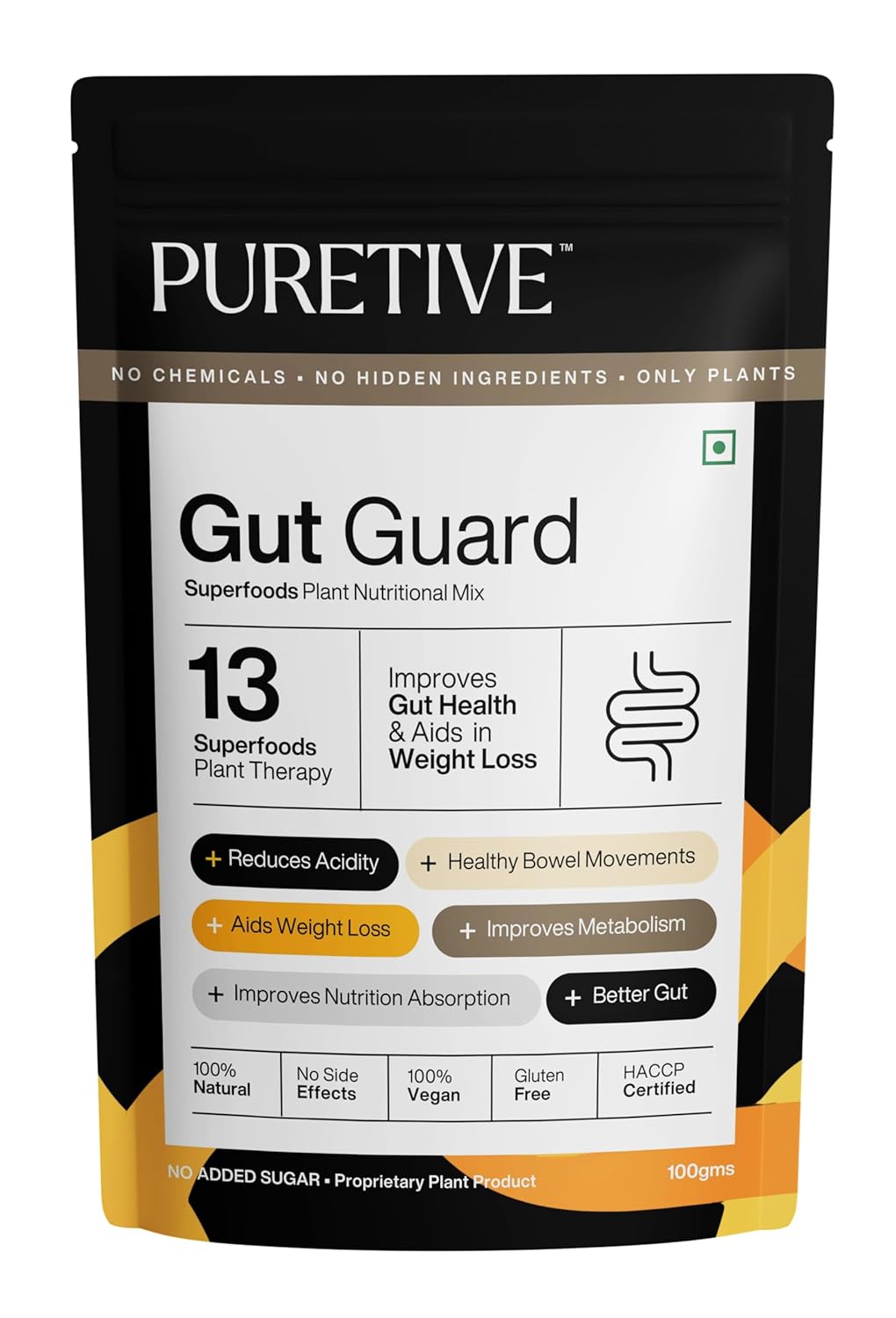 Buy PURETIVE | Gut Health Superfoods Nutritional Mix | 100% Plant Based ...