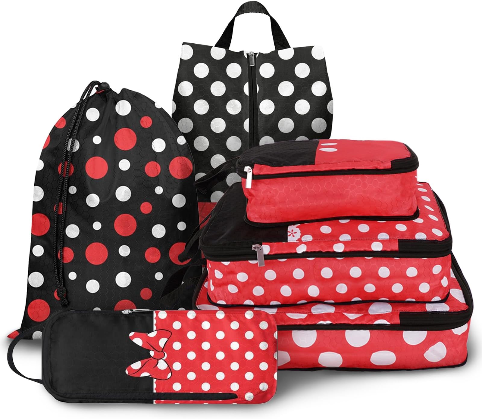 Amazon.com: 6 Set Compression Packing Cubes Compressed Storage Bags for ...