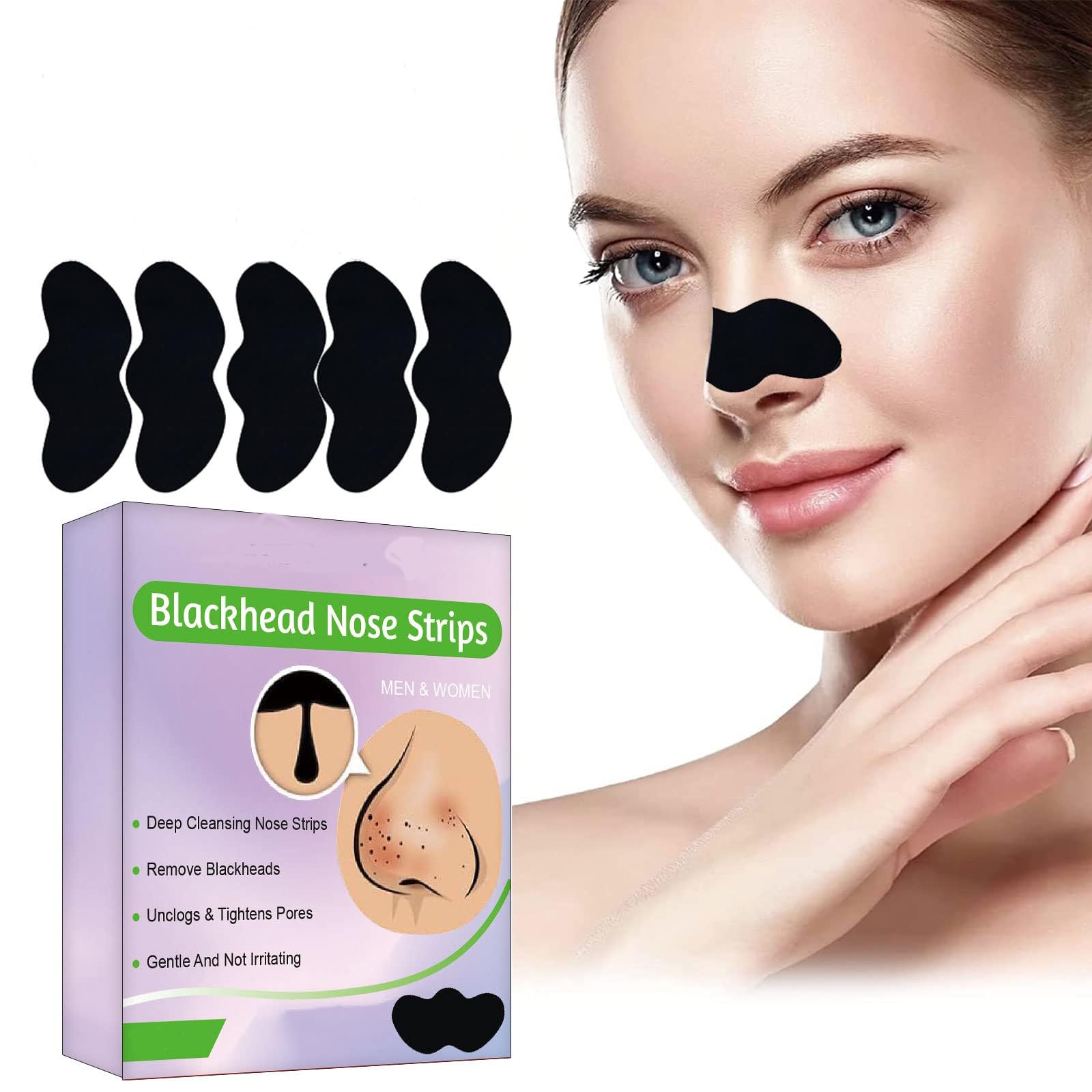 AcuHealth Serona Blackhead Remover Deep Purifying Natural Charcoal Nose ...