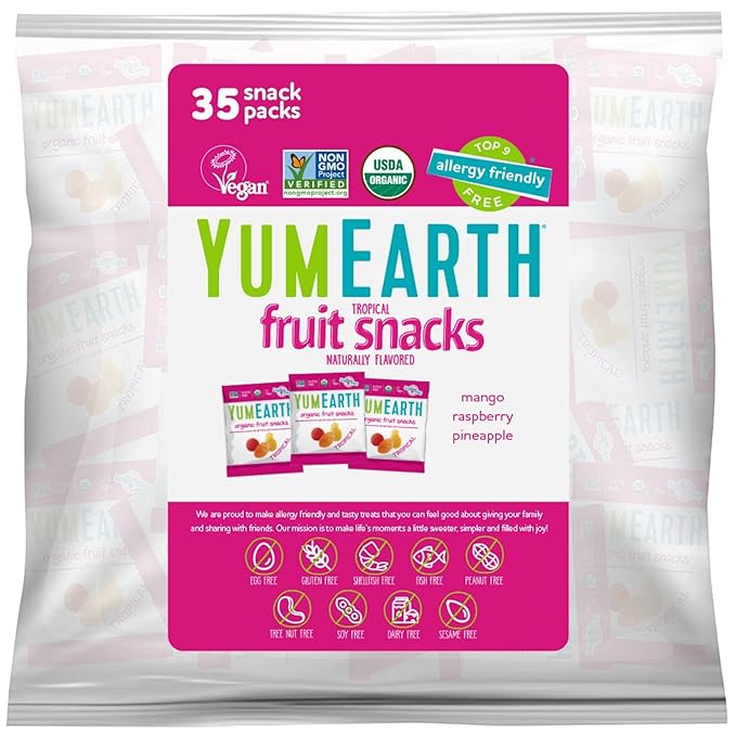 Amazon.com : YumEarth Organic Tropical Fruit Snacks - Fruit Gummies ...