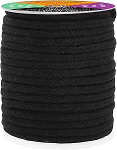 Amazon.com: Mandala Crafts Black Flat Drawstring Cord Drawstring ...