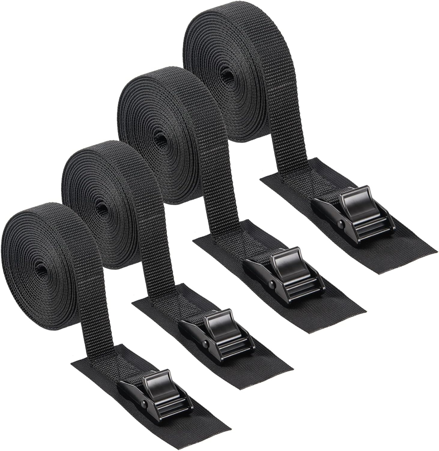 Amazon.com: Cam Buckle Tie Down Straps, Heavy Duty Nylon Lashing Straps ...