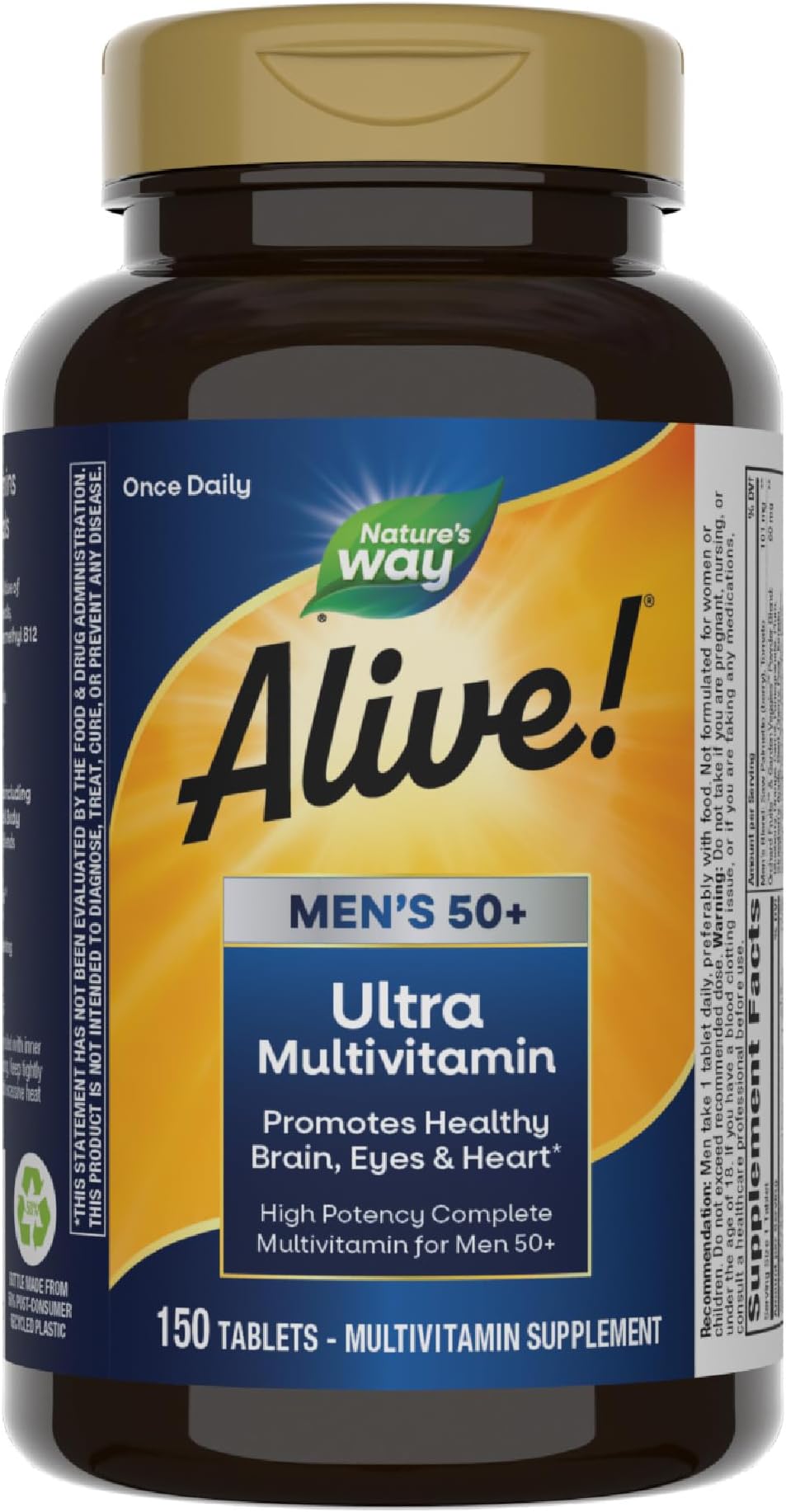 Amazon.com: Nature’s Way Alive! Men’s 50+ Complete Multivitamin ...