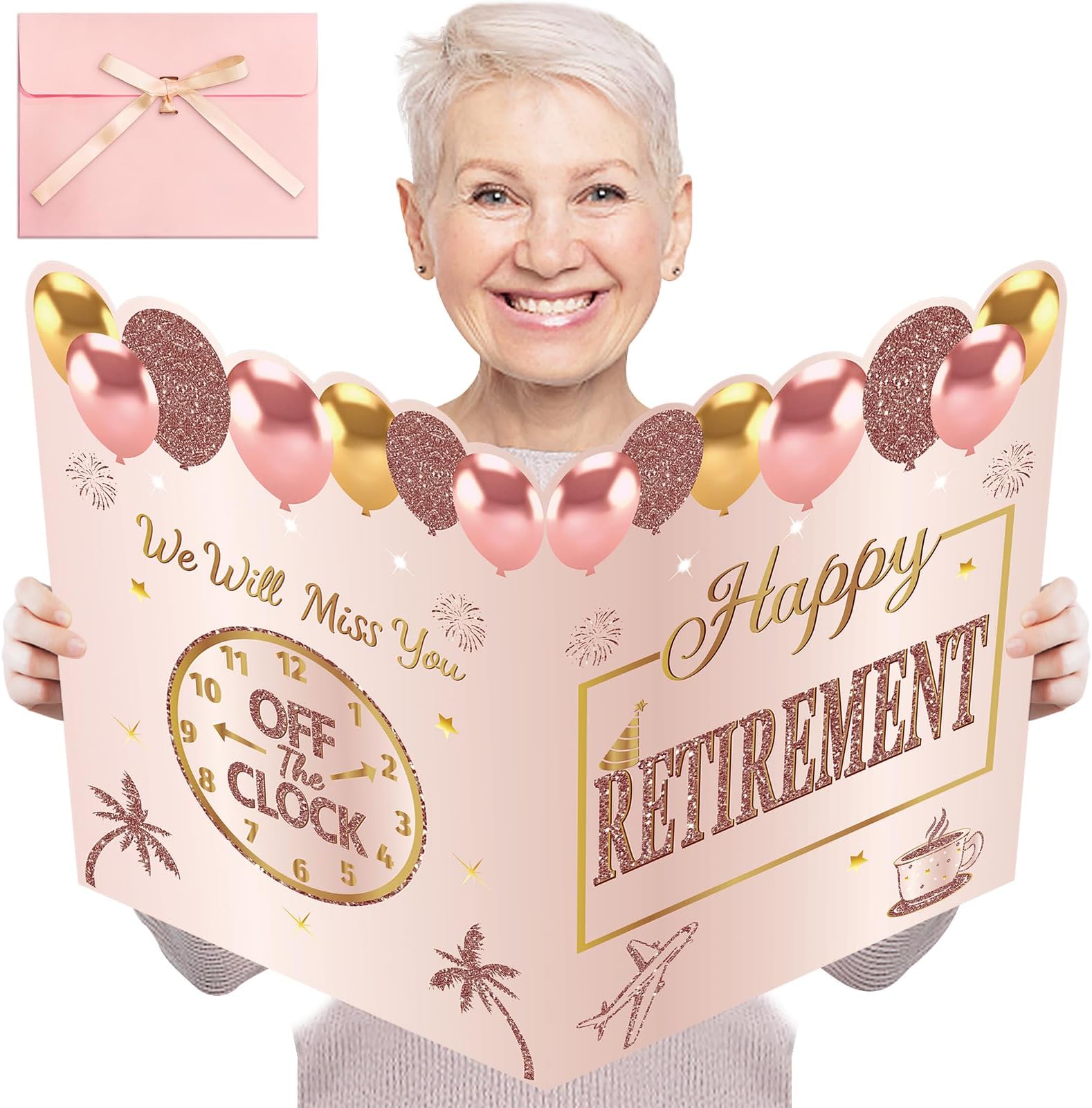 Amazon.com : Toerifer Retirement Large Guest Book, Happy Retirement ...