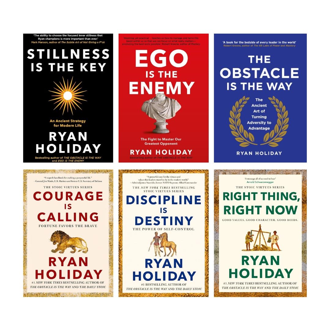 The Ryan Holiday Masterpiece Collection: 6 Books Set (Stillness Is The ...