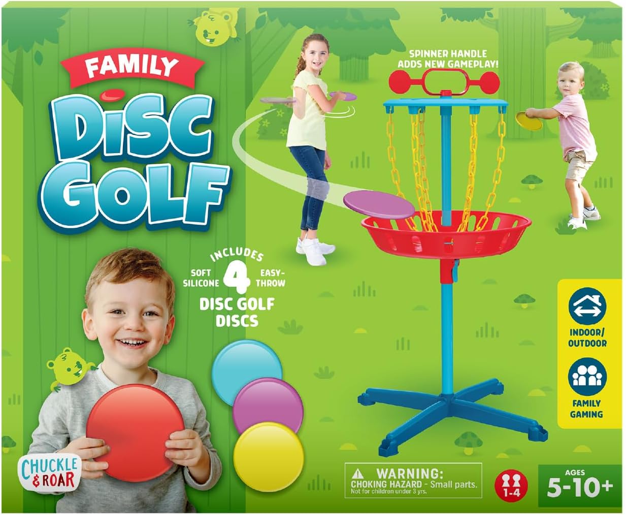 Amazon.com: Chuckle & Roar - Family Disc Golf - Indoor or Outdoor - Fun ...