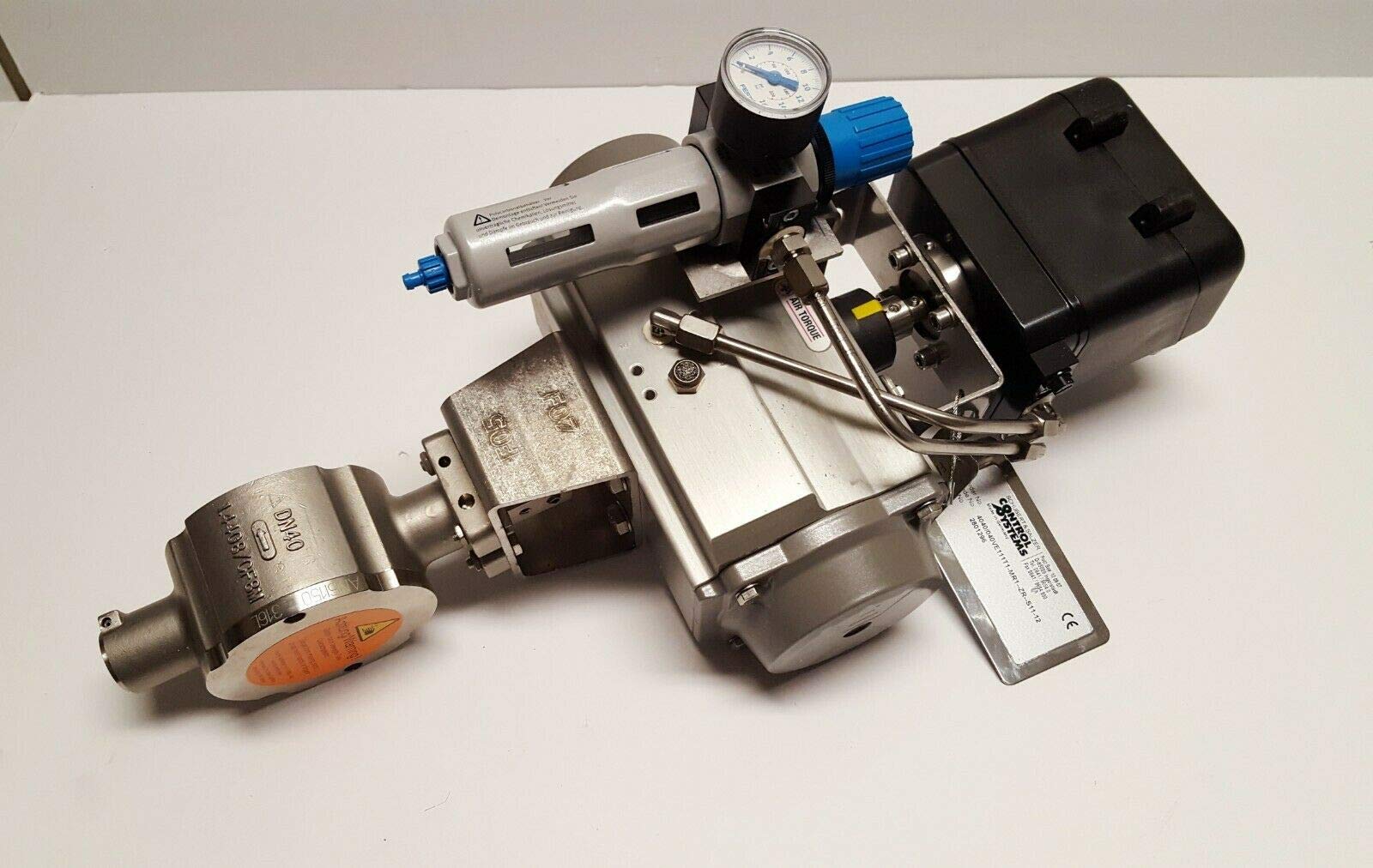 Buy Schubert & Salzer 1.5" Stainless Steel Ball Sector Valve w/Control ...