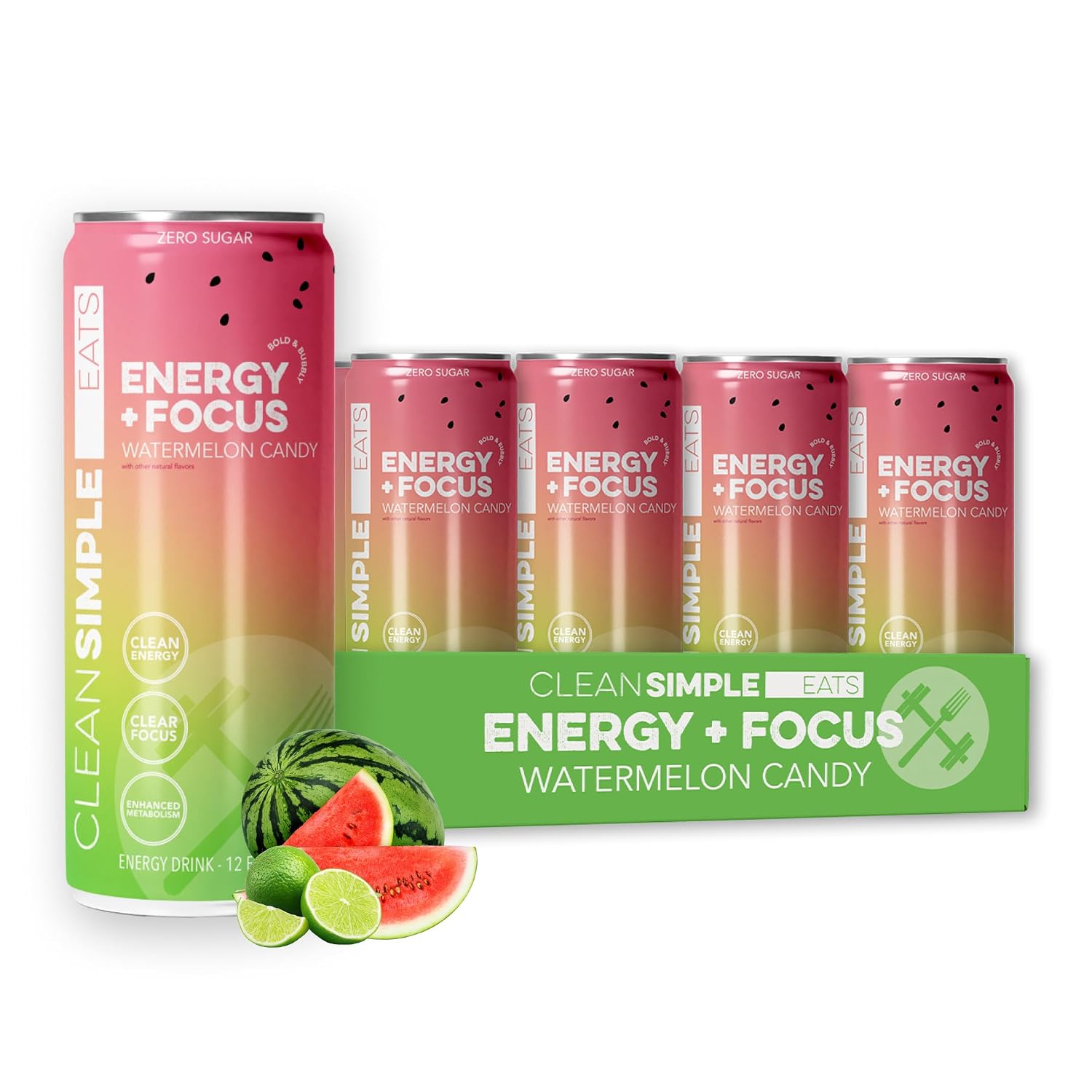 Amazon.com: Clean Simple Eats Energy + Focus Drink, Energy Drink With ...